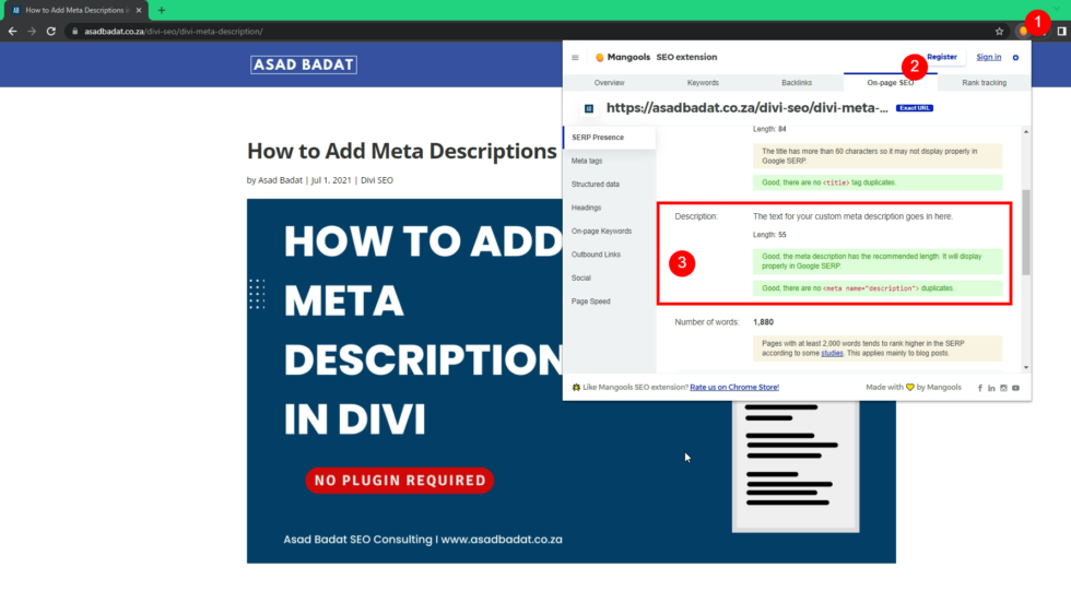 How to Add Meta Descriptions in Divi (Easy, No Plugin) | SEO Consultant ...